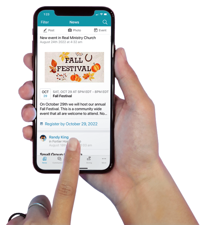 Realm® Connect App | Church Community Mobile App
